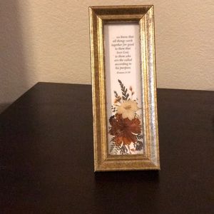 Other | Vintage Desk Bible Verse Reminder In Frame | Poshmark